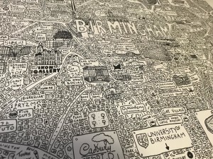 You NEED This Awesome Doodle Map Of Birmingham On Your Wall ...